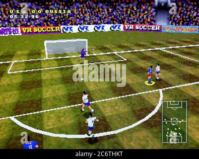 VR Soccer '96 - Sony Playstation 1 PS1 PSX - Editorial use only Stock ...