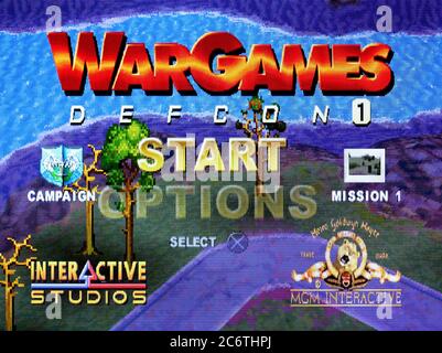 WarGames Defcon 1 - Sony Playstation 1 PS1 PSX - Editorial use only ...