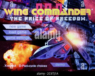 Wing Commander IV The Price of Freedom - Sony Playstation 1 PS1 PSX ...