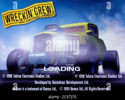 Wreckin Crew - Sony Playstation 1 PS1 PSX - Editorial use only Stock Photo - Alamy