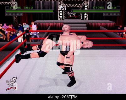 WWF Attitude - Sony Playstation 1 PS1 PSX - Editorial use only Stock ...