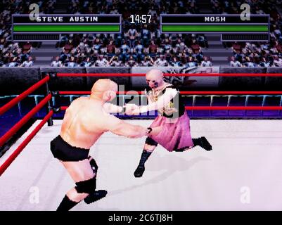 WWF War Zone - Sony Playstation 1 PS1 PSX - Editorial use only Stock ...