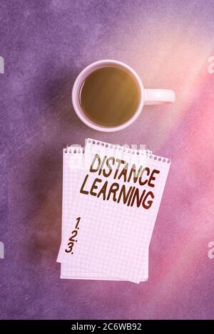 Conceptual hand writing showing Distance Education. Concept meaning ...