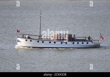 Dunkirk “Little Ship” Sundowner. The motor yachts' Skipper durring the ...