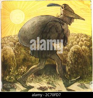 Vintage John Bauer fantasy elves and goblins illustration art Stock ...