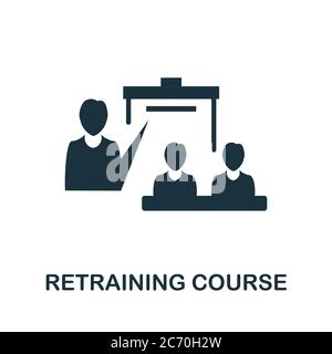 Retraining Course icon. Simple element from business management ...
