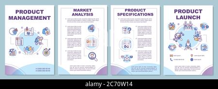 Product development brochure template. Device and brand management ...