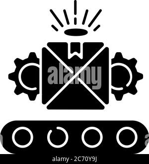 Mass customization icon Black line art vector in black and white ...