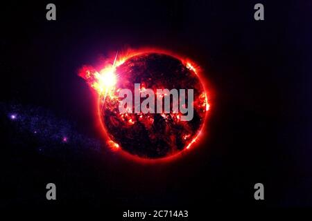 Exoplanet in deep space. Elements of this image furnished by NASA Stock ...