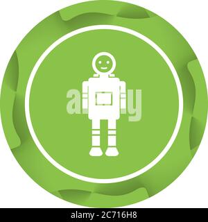 Unique Space Man Vector Glyph Icon Stock Vector Image & Art - Alamy