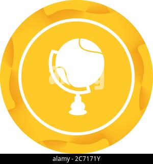 Unique Globe Vector Glyph Icon Stock Vector Image & Art - Alamy