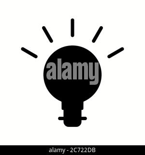 Unique Bulb Vector Glyph Icon Stock Vector Image & Art - Alamy