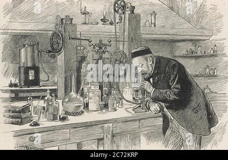 Louis Pasteur (1822-1895), French chemist and microbiologist ...