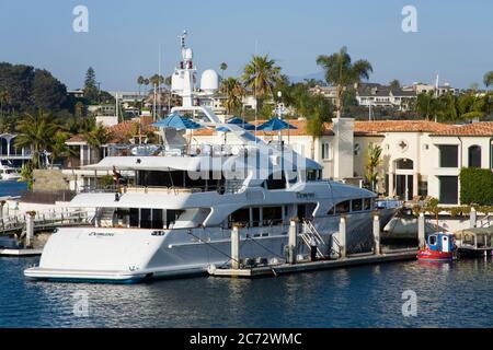 Lido Island in Newport Beach,Orange County, California, USA Stock Photo ...