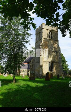 Church of St Peter, Tyringham Stock Photo - Alamy