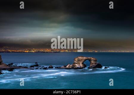 Natural monument "La Portada" on the coast of Antofagasta, northern ...