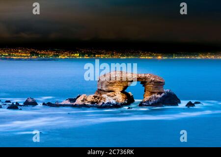 Natural monument "La Portada" on the coast of Antofagasta, northern ...