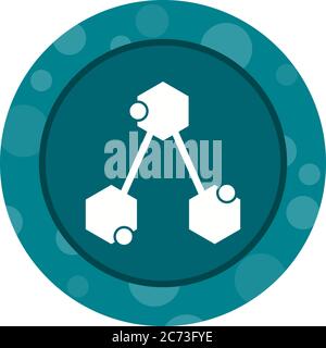 Unique Chemical Structure Vector Glyph Icon Stock Vector Image & Art ...