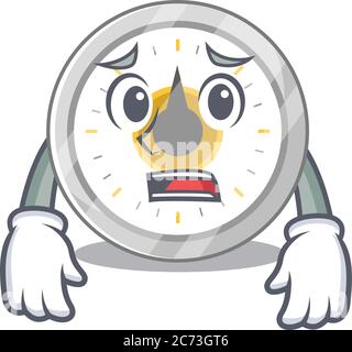 Cartoon design of kitchen timer showing funny face with wink eye Stock ...