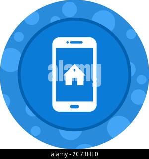 Unique Home Screen Vector Glyph Icon Stock Vector Image & Art - Alamy