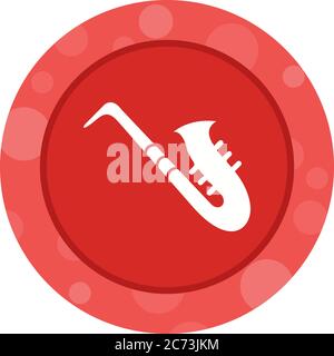 Unique Saxophone Vector Glyph Icon Stock Vector Image & Art - Alamy