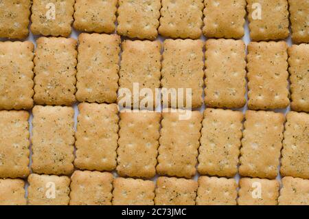 Biscuits for Breaking Time (in close up detail Stock Photo - Alamy