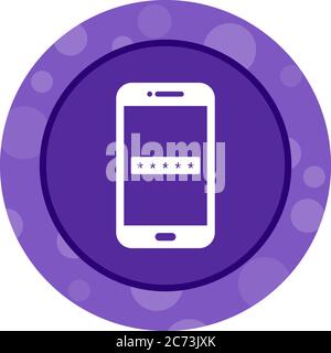 Unique Pass code Vector Glyph Icon Stock Vector Image & Art - Alamy