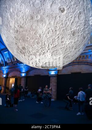 Natural history museum moon exhibition London UK Stock Photo - Alamy