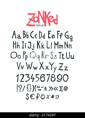 Vector decorative original alphabet letters english font. Eps-10 ...