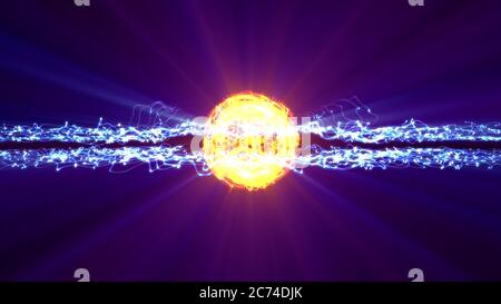 plasma ball space energy ray light background Stock Photo - Alamy
