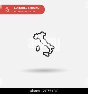 Italian Culture, Italy outline icons set - Black symbol on white ...