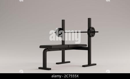 Black Incline Weight Bench 3d illustration 3d render Stock Photo - Alamy