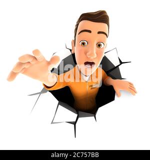man falling into a hole Stock Photo - Alamy