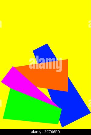 Background template design with yellow stripes illustration Stock ...