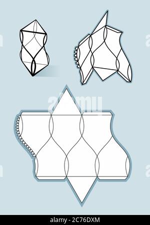 Complex form with blueprint template Stock Vector Image & Art - Alamy