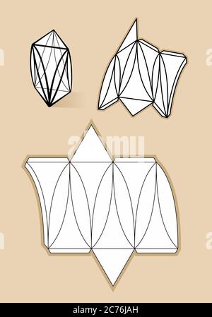 Complex form with blueprint template Stock Vector Image & Art - Alamy