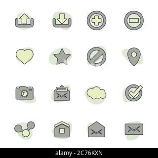 Umbrella icons set 9 vector Stock Vector Image & Art - Alamy