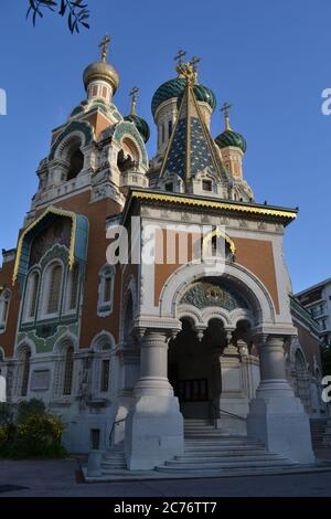 The Russian Orthodox church in Nice, France Stock Photo - Alamy
