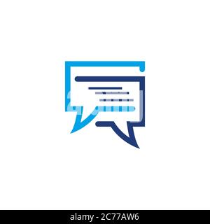 Speech bubble icon Logo template vector illustration Stock Vector Image ...