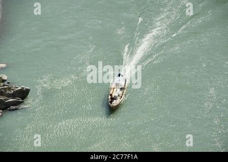 Iida, Nagano, Japan, 04/11/2020 , View of the tenryu gorge from the ...