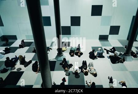 Digital art exhibit in New York Stock Photo - Alamy