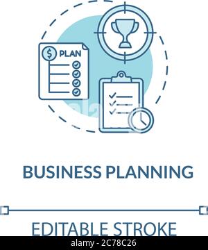 Business planning turquoise concept icon Stock Vector Image & Art - Alamy