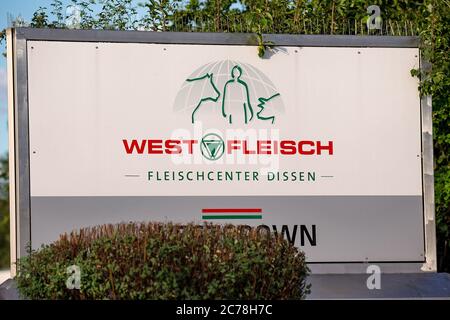 Dissect, Deutschland. 12th July, 2020. Dissen, Germany July 12th, 2020 ...