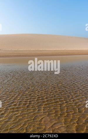 Dunes and lagoons near Jericoacoara beach in Tatajuba, Camocim, Ceara ...