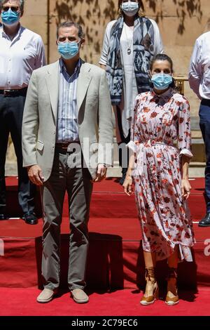 Vinuesa, Castilla Leon, Spain. 15th July, 2020. King Felipe VI of Spain ...
