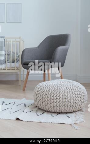 Stylish rug in interior of modern hallway Stock Photo - Alamy