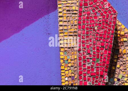 Square background mosaic, ceramics. Ceramic tiles Stock Photo - Alamy