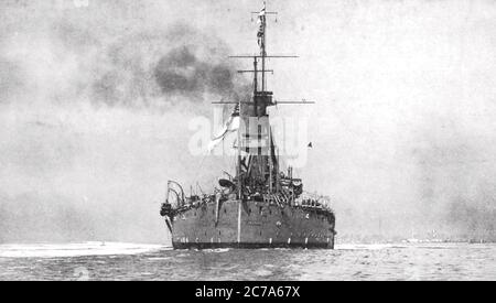 HMS DREADNAUGHT Royal Navy battleship about 1906 Stock Photo - Alamy