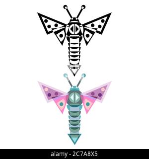 Abstract geometrical style insect Stock Vector Image & Art - Alamy
