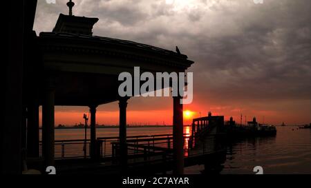 Gravesend Pier is the oldest cast iron pier in the world, and was built ...